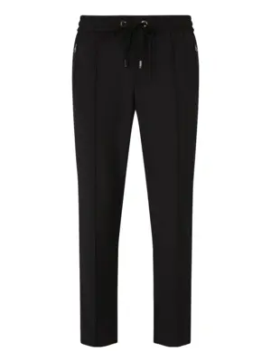 Dolce & Gabbana Tapered Drawstring Trousers - Black