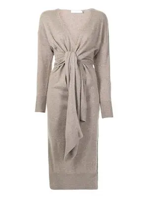 SIMKHAI Skyla Faux-wrap Knitted Dress