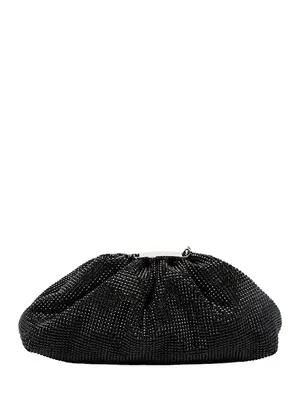 Philipp Plein Crystal-embellished Clutch - Black