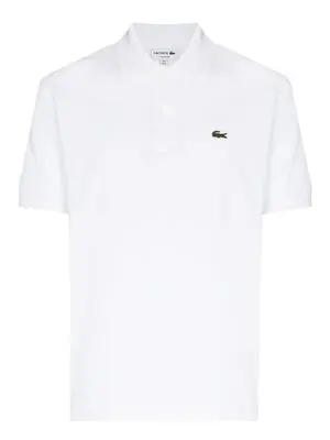 Lacoste Logo-patch Short-sleeve Polo Shirt - White