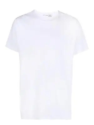 Comme Des Garçons Round Neck Cotton T-shirt - White