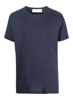 Comme Des Garçons Round Neck Cotton T-shirt - Blue