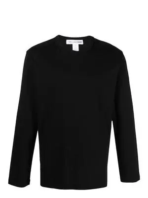Comme Des Garçons Longsleeved Cotton T-shirt - Black