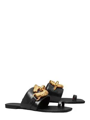Tory Burch Jessa Toe Ring Sandal - Perfect Black