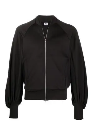 Random Identities Oversized-fit Bomber Jacket - Black
