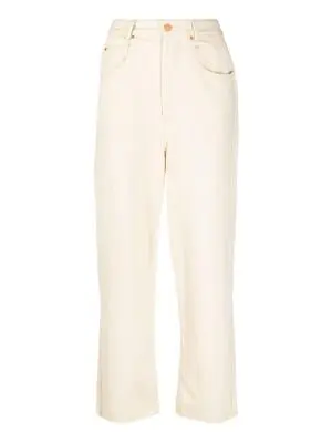 Isabel Marant High-waisted Straight-leg Jeans - Neutrals
