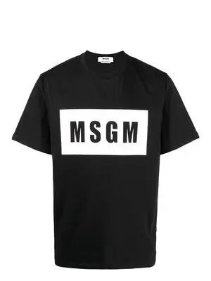 MSGM Logo-print T-shirt - Black