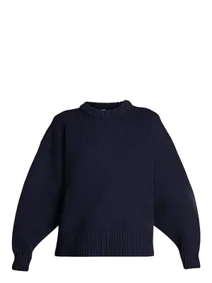 THE ROW Ophelia Wool-cashmere Sweater - Dark Navy