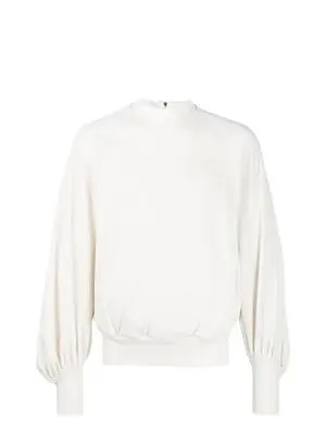 Random Identities Oversized Rib-trimmed Sweatshirt - Neutrals