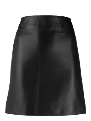 MANOKHI Manokhi High-Waisted Leather Skirt