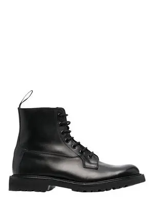 TRICKER'S Lace-up Ankle Boots - Black