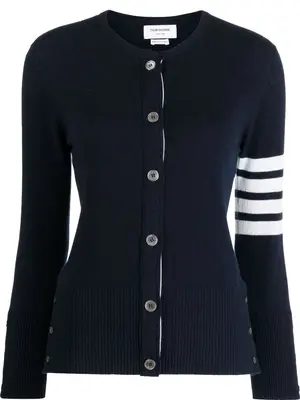 Thom Browne 4-bar Stripe Cardigan - Blue