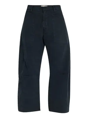 NILI LOTAN Nili Lotan Shon Cropped Pants Dark Navy