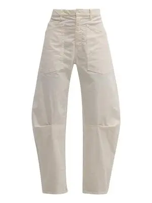 NILI LOTAN Nili Lotan Shon Cropped Pants Eggshell