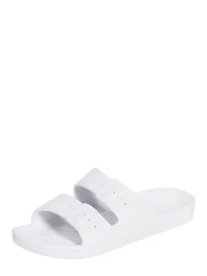 Freedom Moses Two Band Slides - White