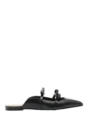 Red Valentino Bow Strap Ballerinas - 0no Nero