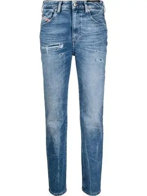 DIESEL® D-joy High-waisted Straight Jeans - Blue