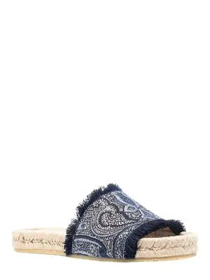 Etro Paisley Open-toe Sandals - Blue