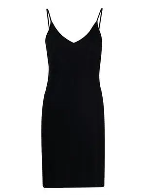 JIL SANDER Spaghetti Strap Longline Vest Top - Black