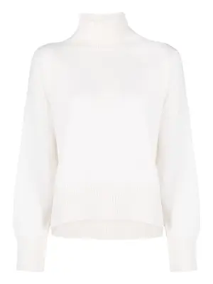 BARRIE Cashmere Rollneck Jumper - Neutrals