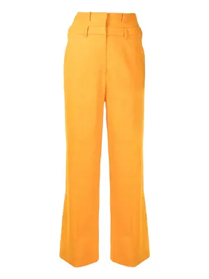 REJINA PYO Laila Flared Trousers - Yellow