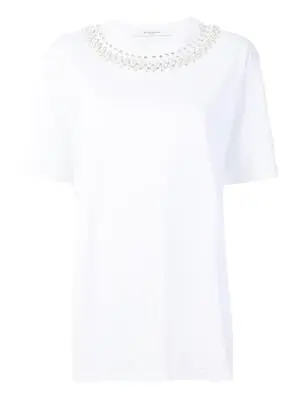 GIVENCHY Embellished-Collar T-Shirt