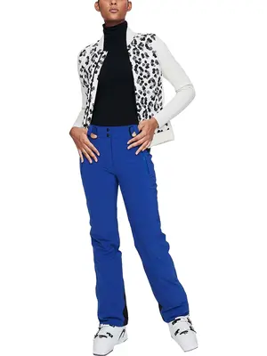 Aztech Mountain Dale Of Aspen Panelled Leopard-print Knitted Jacket - White