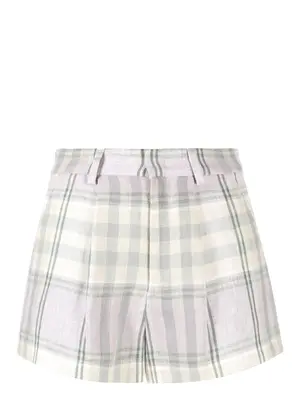 MARANT ETOILE MARANT ÉTOILE Checked Linen Shorts