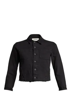 L'Agence L'Agence Janelle Denim Jacket Saturated Black