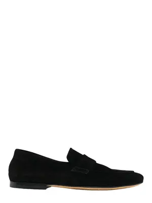 Officine Creative Suede Penny Loafers - Black