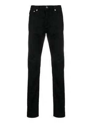 Givenchy Logo Panel Straight Leg Jeans - Black