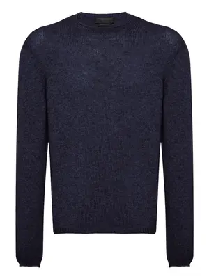 Prada Crew-neck Cashmere Jumper - Blue