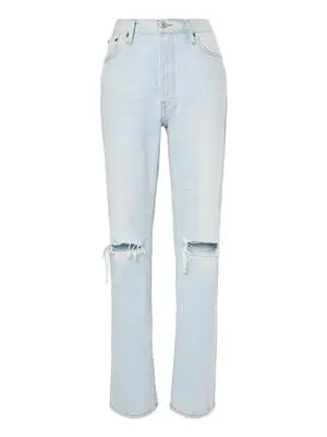 RE/DONE Loose High-rise Straight Jeans - Blue