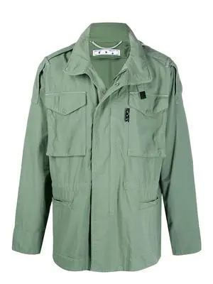 Off-White Arrows Logo Field Jacket - Green