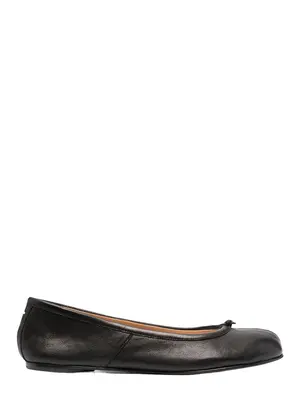 MAISON MARGIELA Tabi Leather Ballet Flats - Black