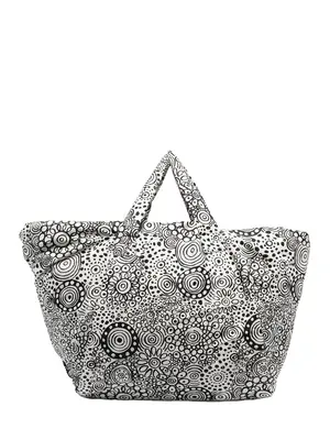 10 CORSO COMO Doodle-graphic Print Padded Tote - White