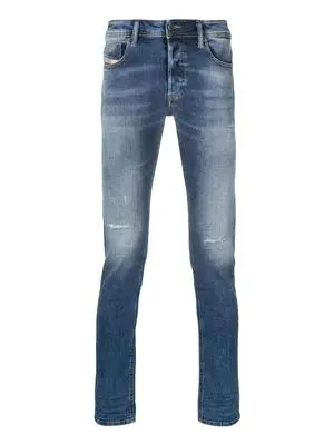 DIESEL Sleeker Slim-cut Mid-rise Jeans - Blue