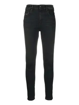 DIESEL Slandy Super Skinny Jeans - Black