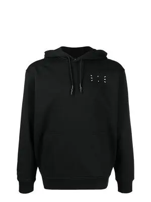Alexander McQueen Signature Stitch Drawstring Hoodie - Black
