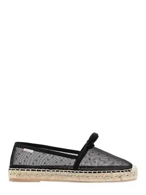 Red Valentino Point D'esprit Espadrilles - Black