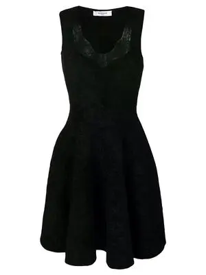 GIVENCHY Givenchy Lace-Trim Flared Midi Dress
