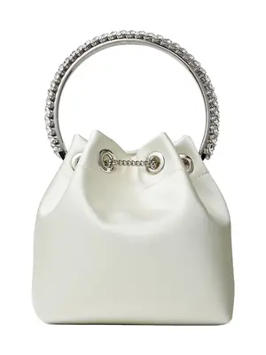 JIMMY CHOO Bon Bon Bucket Bag - Silver
