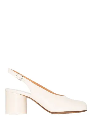 MAISON MARGIELA Maison Margiela 60mm Tabi Slingback Pumps White