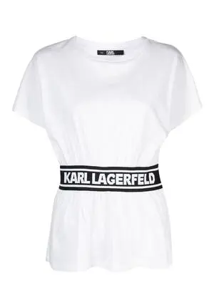 KARL LAGERFELD Logo Tape Belt T-Shirt