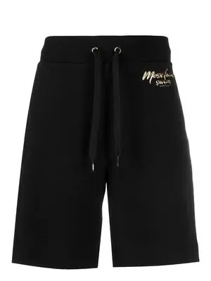 Moschino Cotton Track Shorts - Black