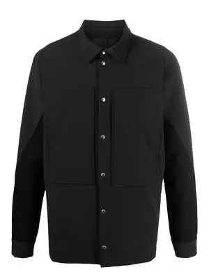 BYBORRE Weatherproof Panelled Overshirt - Black