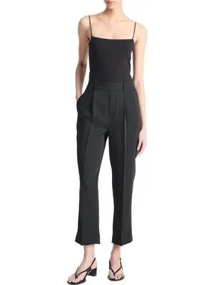Vince Pima Cotton Camisole With Straight Neckline - Black