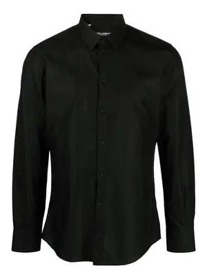 DOLCE & GABBANA Pinstripe Long-sleeve Cotton Shirt