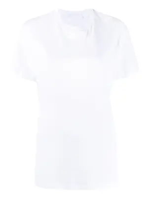 Wardrobe.NYC Round Neck Cotton T-shirt - White