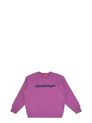 Supreme Futura-logo Crew-neck Sweatshirt Fw 20 - Purple